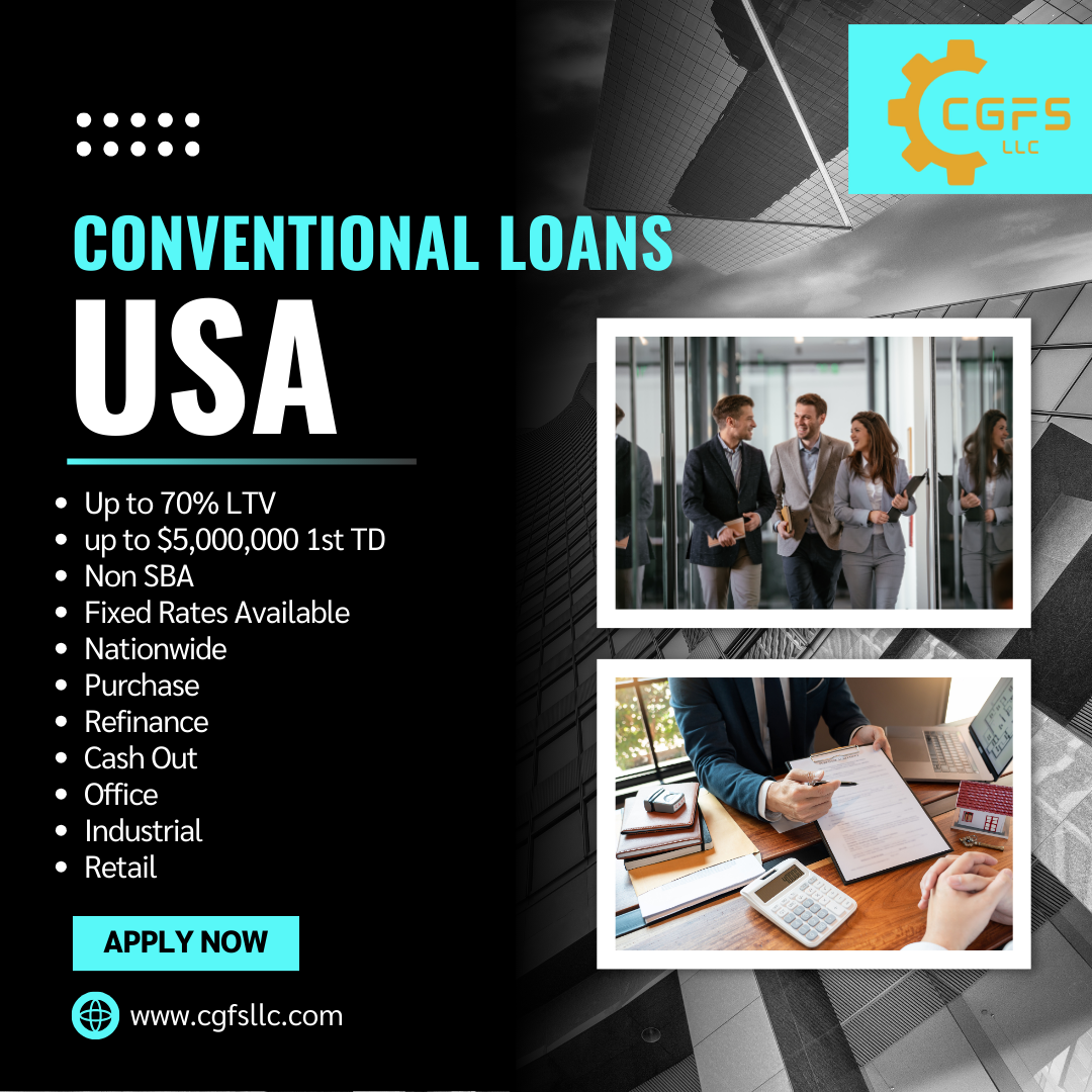 Conventional Loans Available in the USA – CGFS, LLC