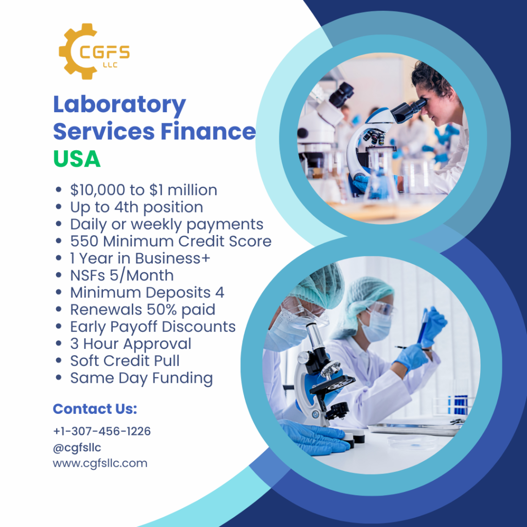 Laboratory Services Finance Available – USA – CGFS, LLC